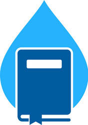 Particles in a drop of water Royalty Free Vector Image