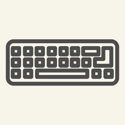 Keyboard icon on a white background keypad Vector Image