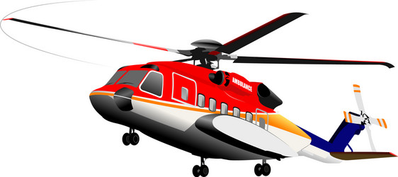Green helicopter aircraft flying chopper air Vector Image