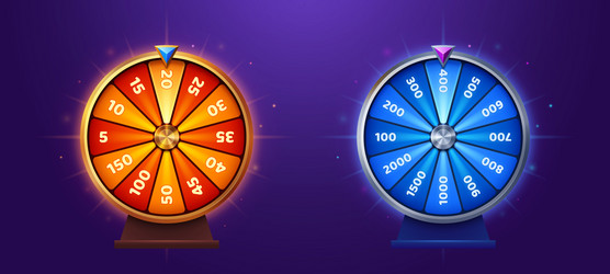 Spin game user interface design element Royalty Free Vector