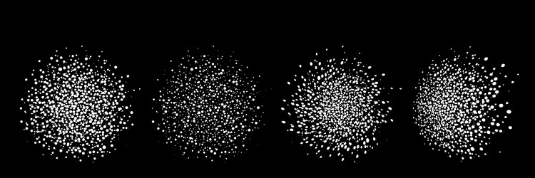 Exploding Dot Grunge Blot Royalty Free Vector Image
