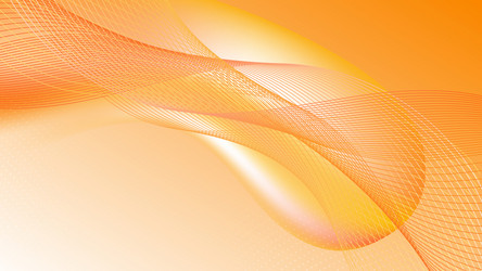 Abstract orange yellow geometric wave background Vector Image