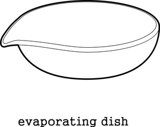 Evaporating Dish Clipart Black