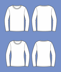 Mans jumper front and back Royalty Free Vector Image