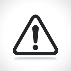 Warning icon Royalty Free Vector Image - VectorStock
