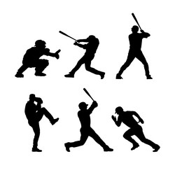 Baseball Field Silhouette Vector Images (over 1,400)