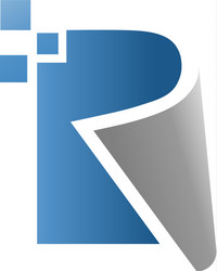 Creative r letter icon abstract logo design Vector Image