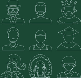 Human body shapes male figures types set Vector Image