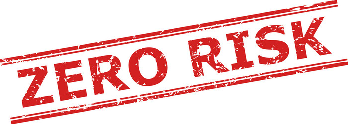 Zero risk watermark stamp Royalty Free Vector Image