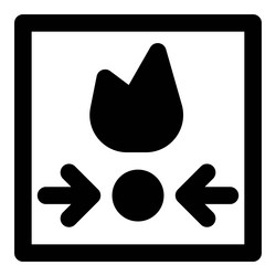 Emergency fire button activates instant response Vector Image