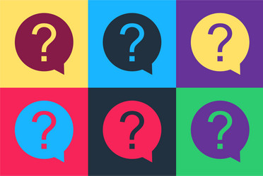 Pop art envelope with question mark icon isolated Vector Image