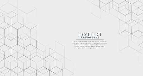 Stylish hexagonal line pattern background Vector Image