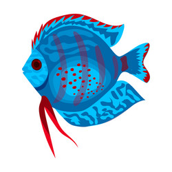Tropical fish iconcartoon icon Royalty Free Vector Image