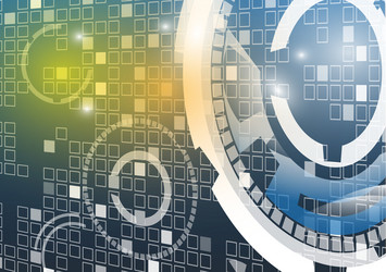 Blue background grid backgrounds engineering Vector Image