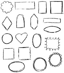 Hand drawn frames Royalty Free Vector Image - VectorStock