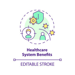 Public health surveillance turquoise concept icon Vector Image