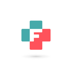 Thumbs up cartoon plus sign logo concept health Vector Image