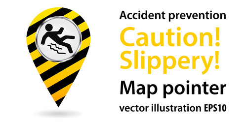 Map pointers set of safety symbols location Vector Image