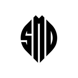Smd logo letter design Royalty Free Vector Image