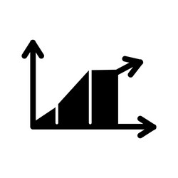 Pie chart diagram icon black and white Royalty Free Vector