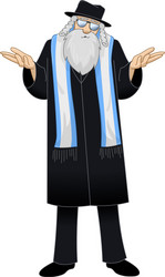 Jewish orthodox rabbi avatar icon Royalty Free Vector Image