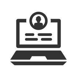 Profile page icon Royalty Free Vector Image - VectorStock