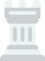 Chess piece in minimal style Royalty Free Vector Image