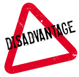 Disadvantage rubber stamp Royalty Free Vector Image