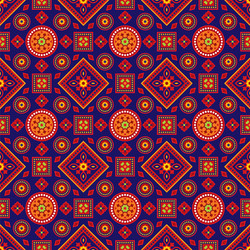 Ajrakh print seamless pattern Royalty Free Vector Image