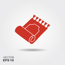 Arabic carpet icon cartoon style Royalty Free Vector Image