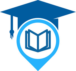 Student point logo template Royalty Free Vector Image