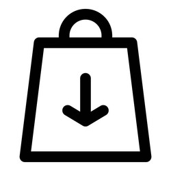 Purchase made via e-commerce website Royalty Free Vector