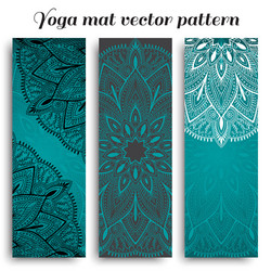 Hand drawn yoga mat pattern Royalty Free Vector Image