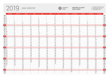 Yearly planner 2019 Royalty Free Vector Image - VectorStock