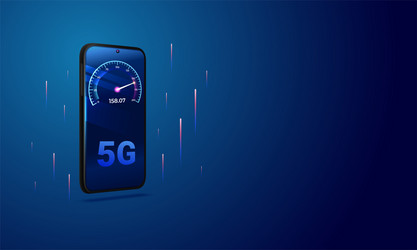 5g high speed internet network communication Vector Image