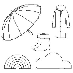 Raincoat Outline Vector Images (over 620)
