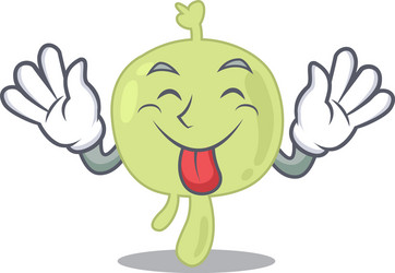 Cartoon design lymph node showing funny face Vector Image