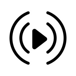 Live icon Royalty Free Vector Image - VectorStock