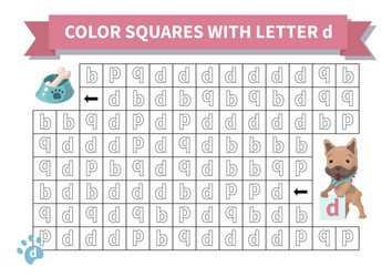 Printable game worksheet for kids exercise about Vector Image