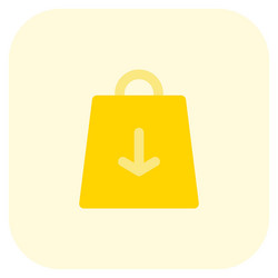 Purchase made via e-commerce website Royalty Free Vector