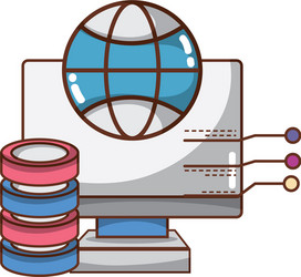 Web icon cartoon Royalty Free Vector Image - VectorStock