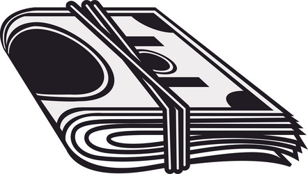 Wad of cash icon Royalty Free Vector Image - VectorStock