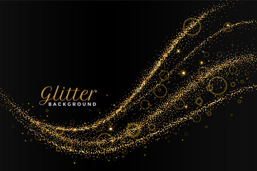 Golden magic dust trail gold glitter star light Vector Image