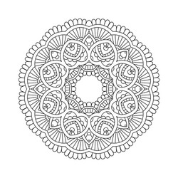 Ancient mandala symbolizes indigenous culture Vector Image