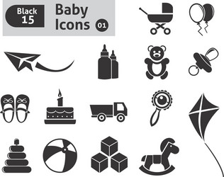 Baby icon set Royalty Free Vector Image - VectorStock