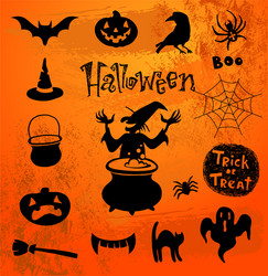 Ten extremists silhouettes icons Royalty Free Vector Image