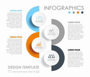 Business hierarchy infographic organization chart Vector Image