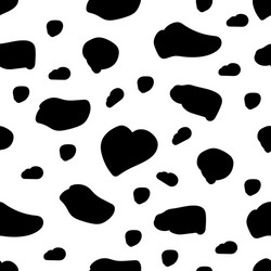 Cow skin texture spot repeated seamless pattern Vector Image