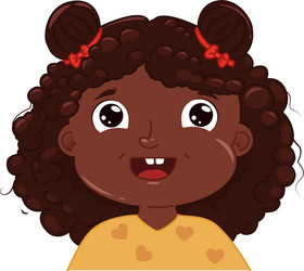 Cute girl head with red hair colour Royalty Free Vector