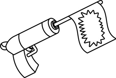 Toy gun cartoon Royalty Free Vector Image - VectorStock